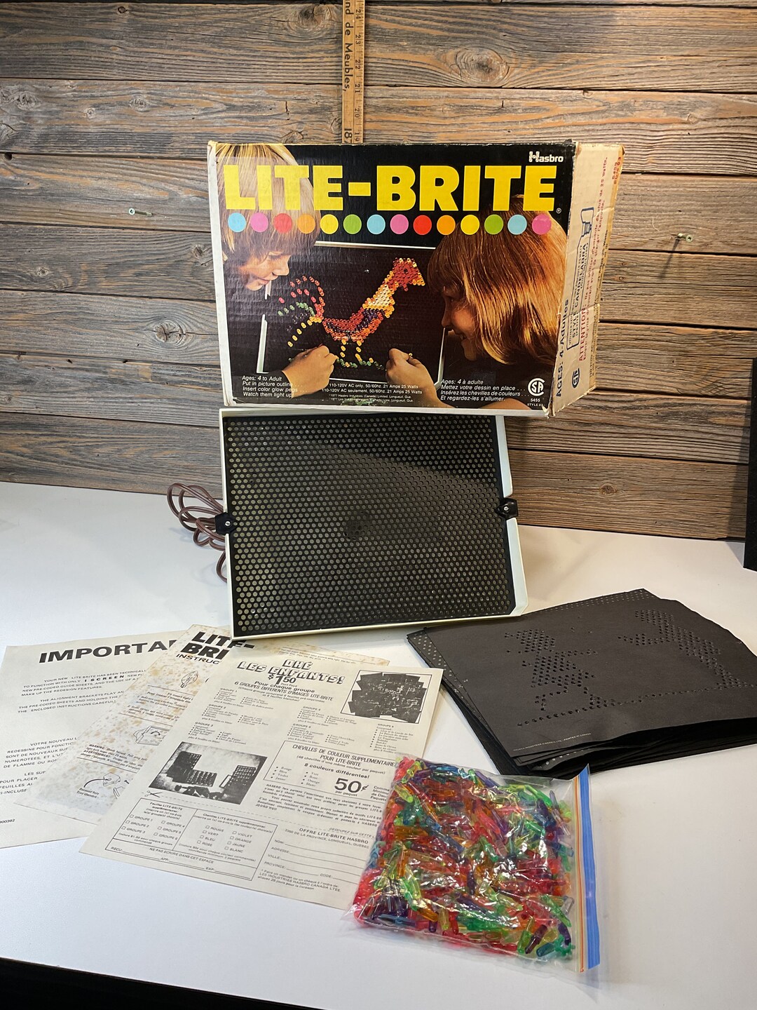 Vintage Hasbro Lite-brite 1977 - Etsy