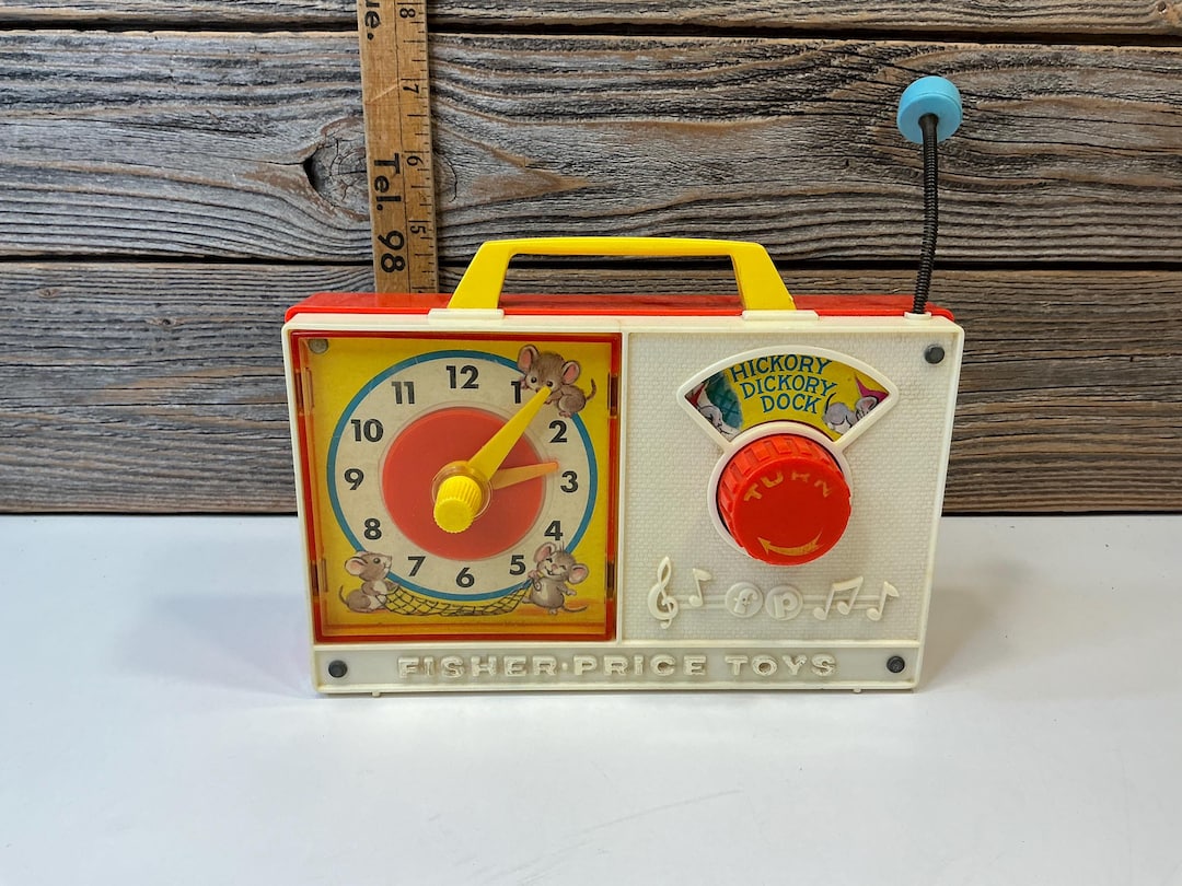 Vintage Fisher Price Hickory Dickory Dock Music Box Clock 1971 - Etsy