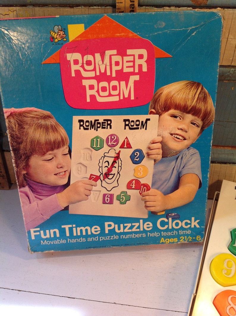 Vintage Romper Room Fun Time Puzzle Clock 1970 - Etsy Canada