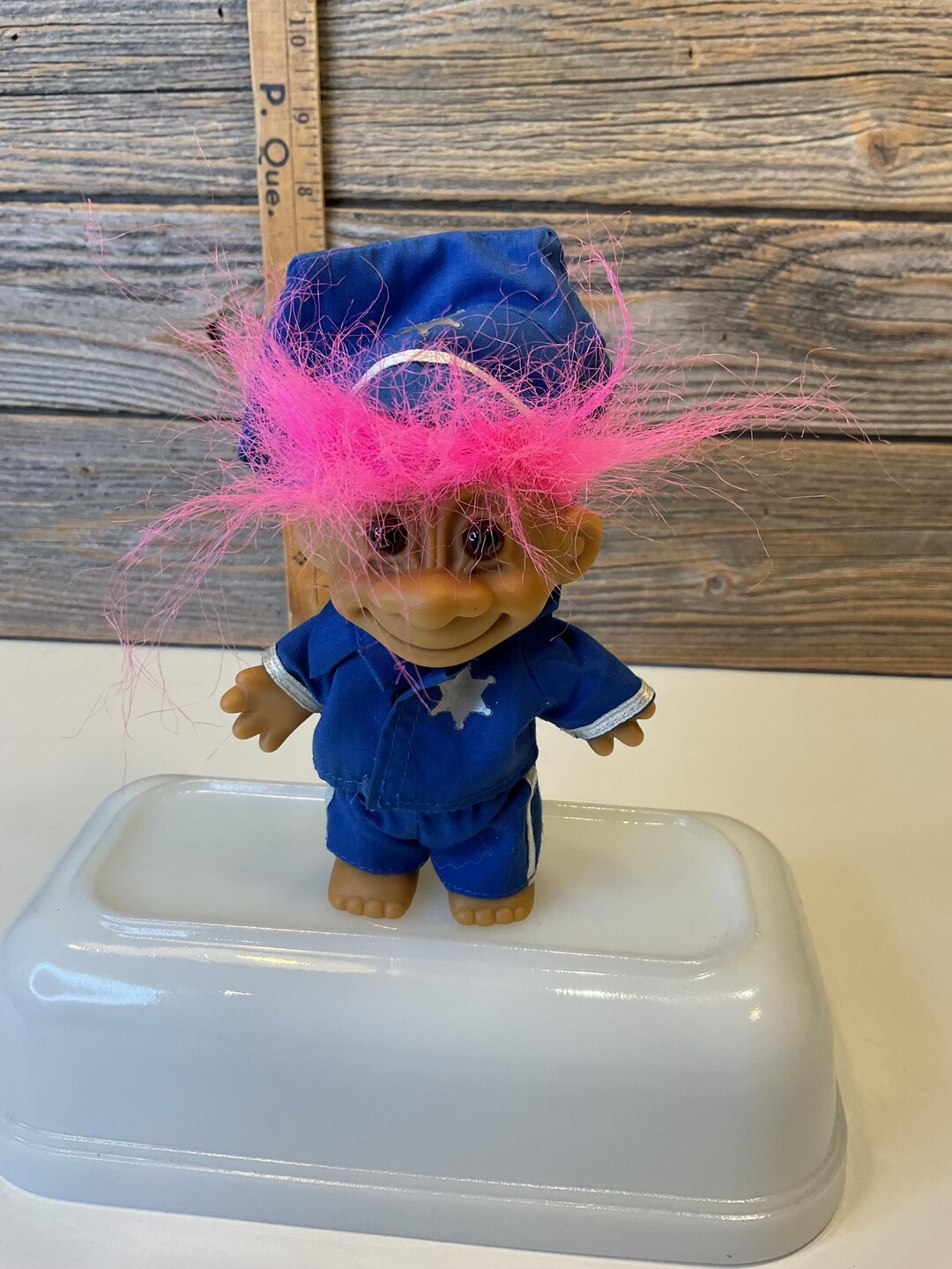 Vintage Russ Troll Doll Police 90’ - Etsy