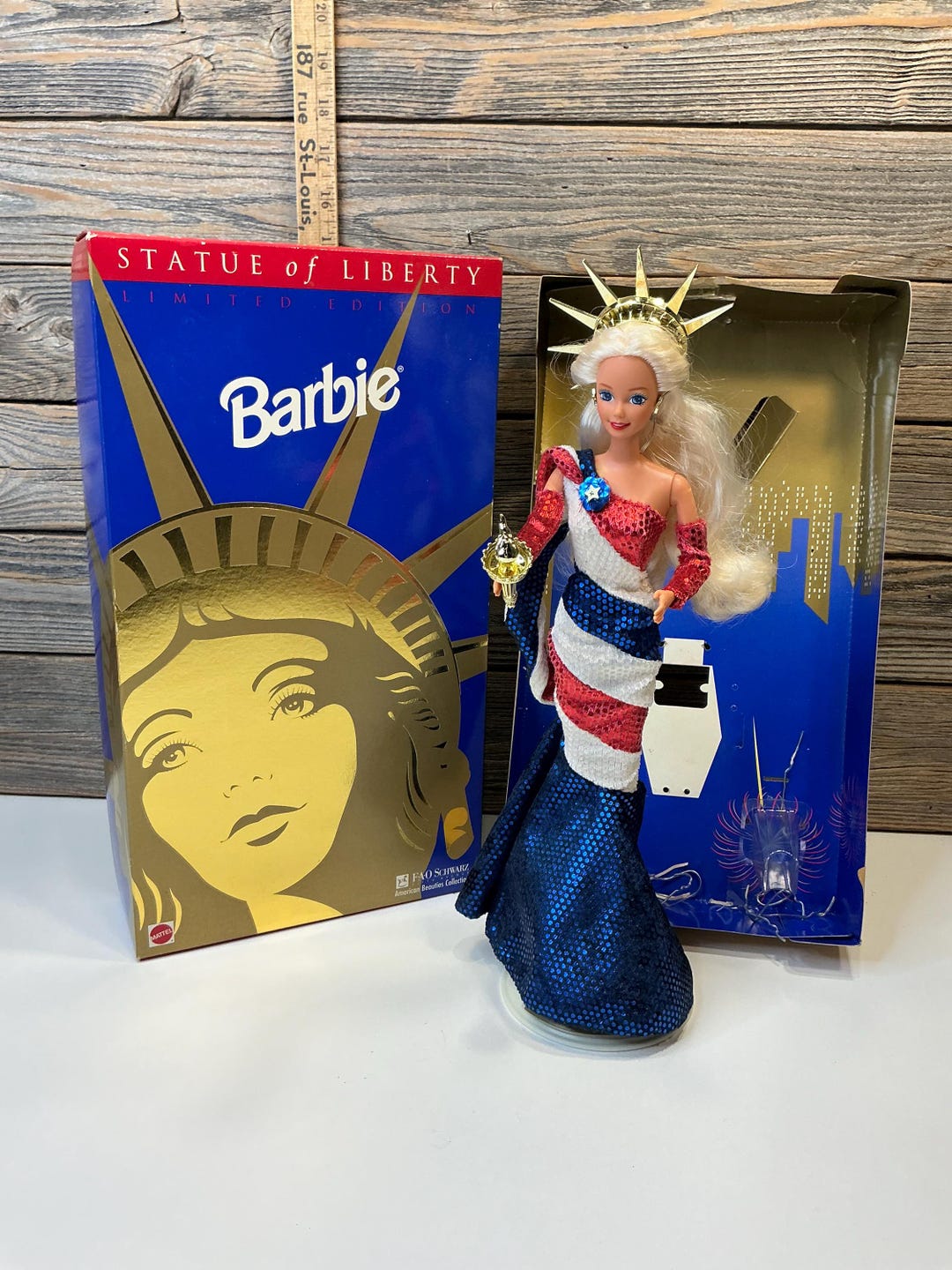 Vintage Mattel Barbie Statue of the Liberty 1995 - Etsy