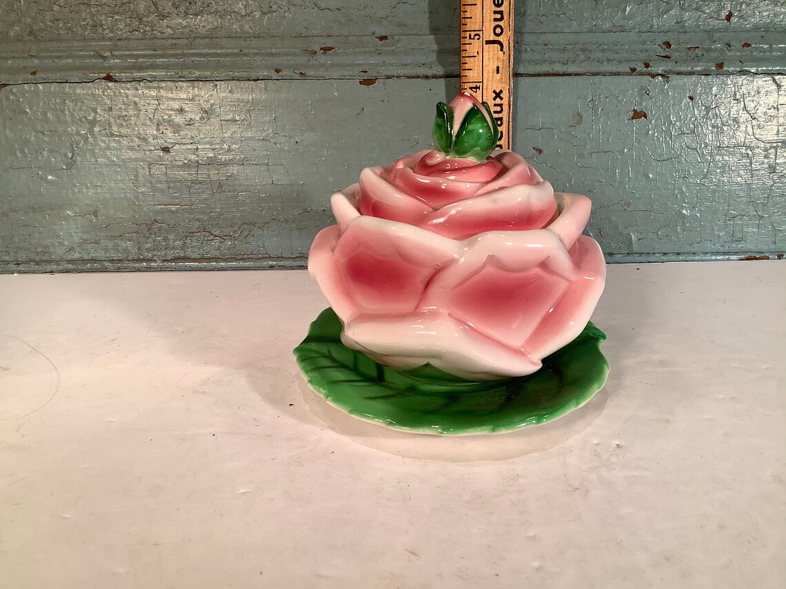 Vintage Lefton Rose Sugar 50' | Etsy