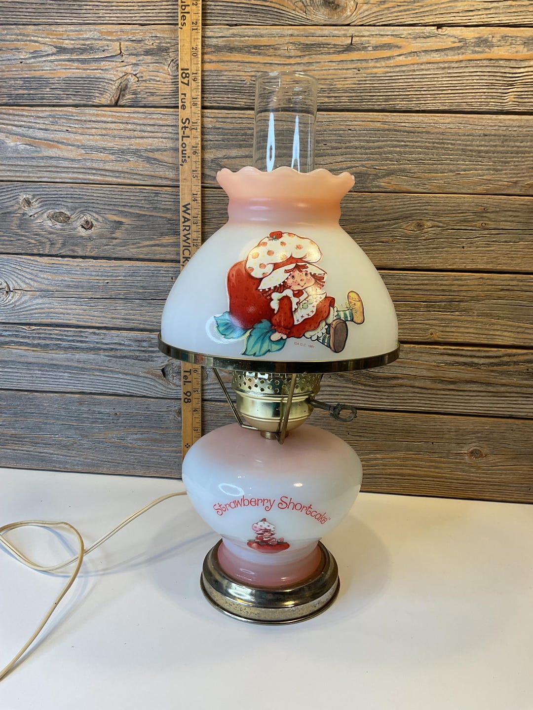 Vintage Strawberry Shortcake Lamp 1981 - Etsy