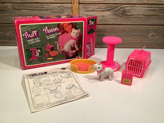 Vintage Mattel Fluff Barbie Doll's Cuddle Kitten 1982 | Etsy