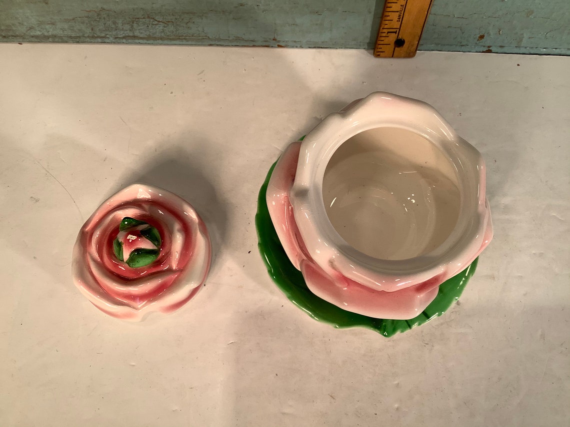 Vintage Lefton Rose Sugar 50' | Etsy