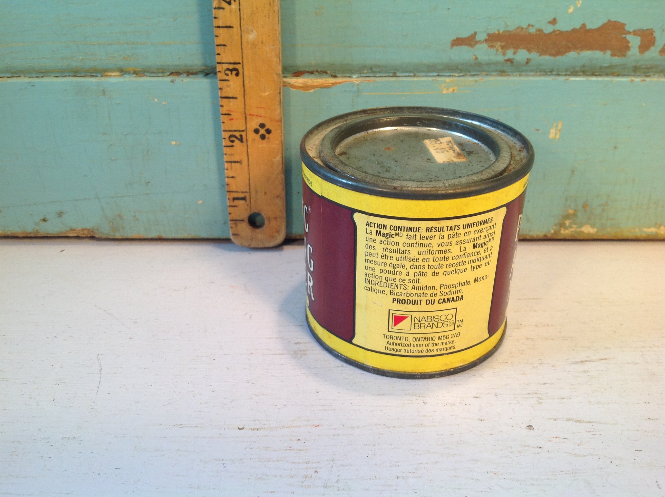 Vintage Tin Can Magic Baking Powder 70' - Etsy