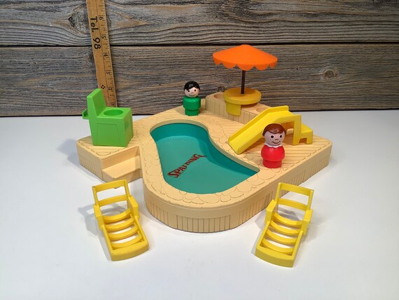Vintage Fisher Price Little People Swimming Pool 1986 | Etsy