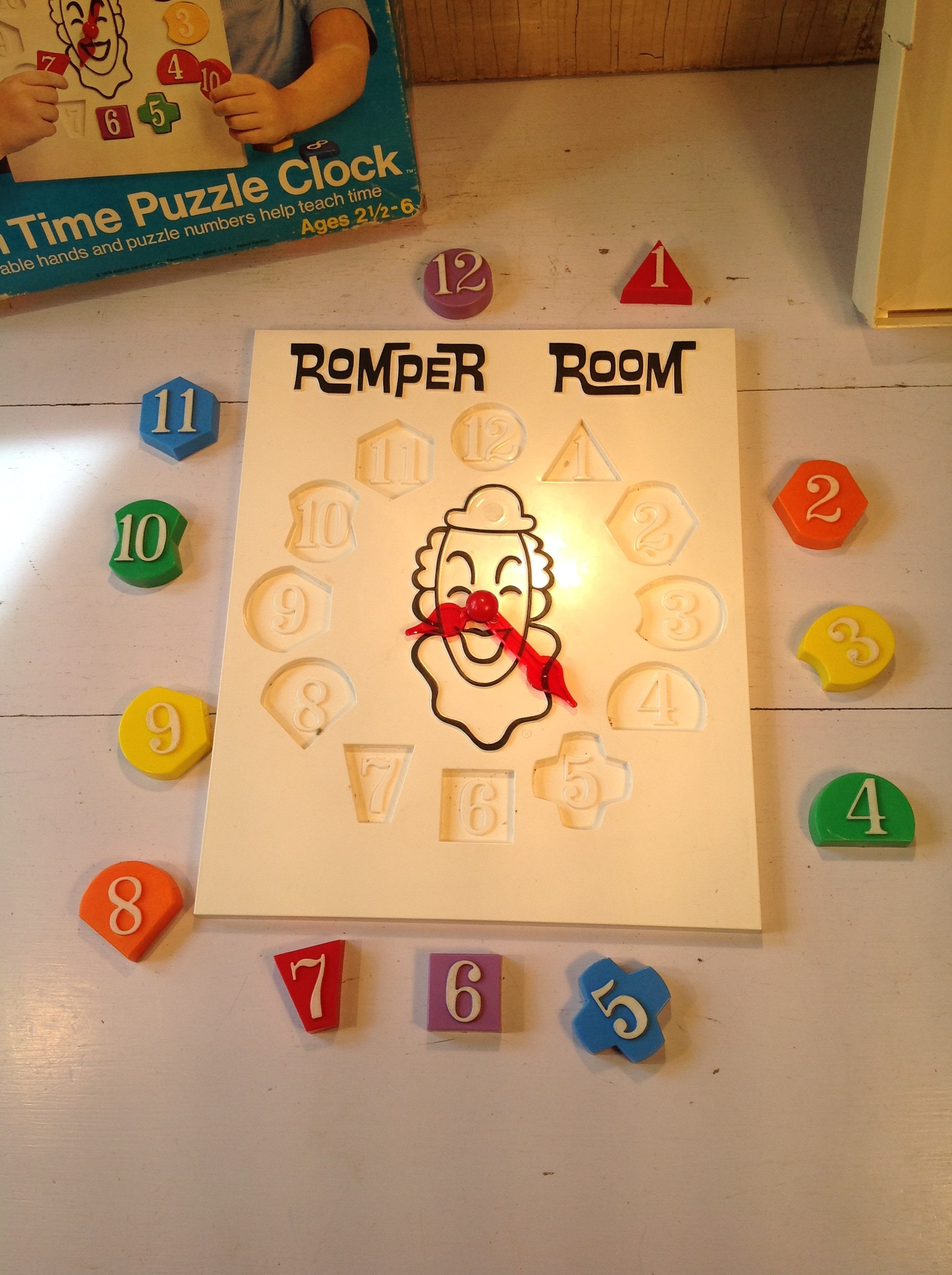 Vintage Romper Room Fun Time Puzzle Clock 1970 - Etsy Canada