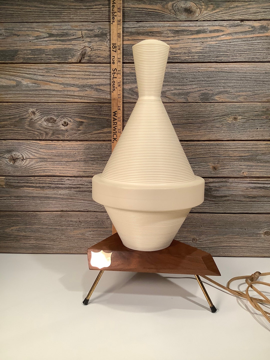 Vintage Bowling Pin Shaped Lamp Mid Century 60' - Etsy