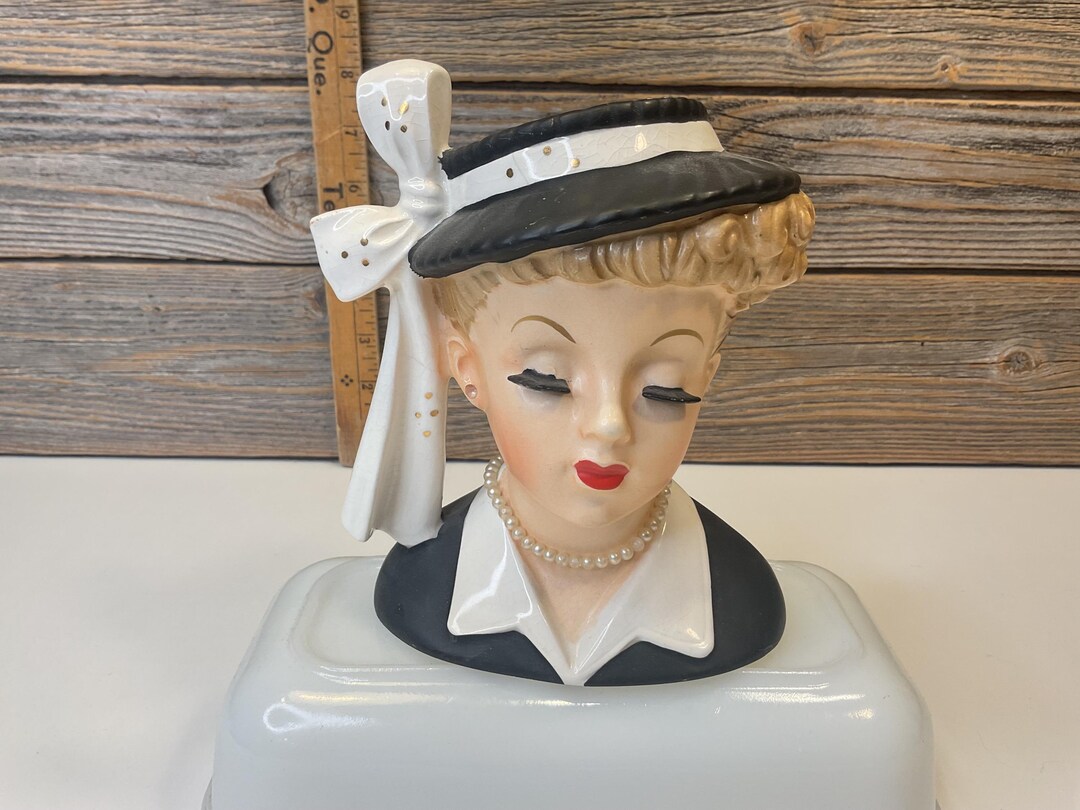 Vintage Napco Head Vase 1956 - Etsy