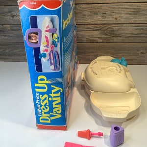 Vintage Fisher Price Dress up Vanity With Box 1985 - Etsy