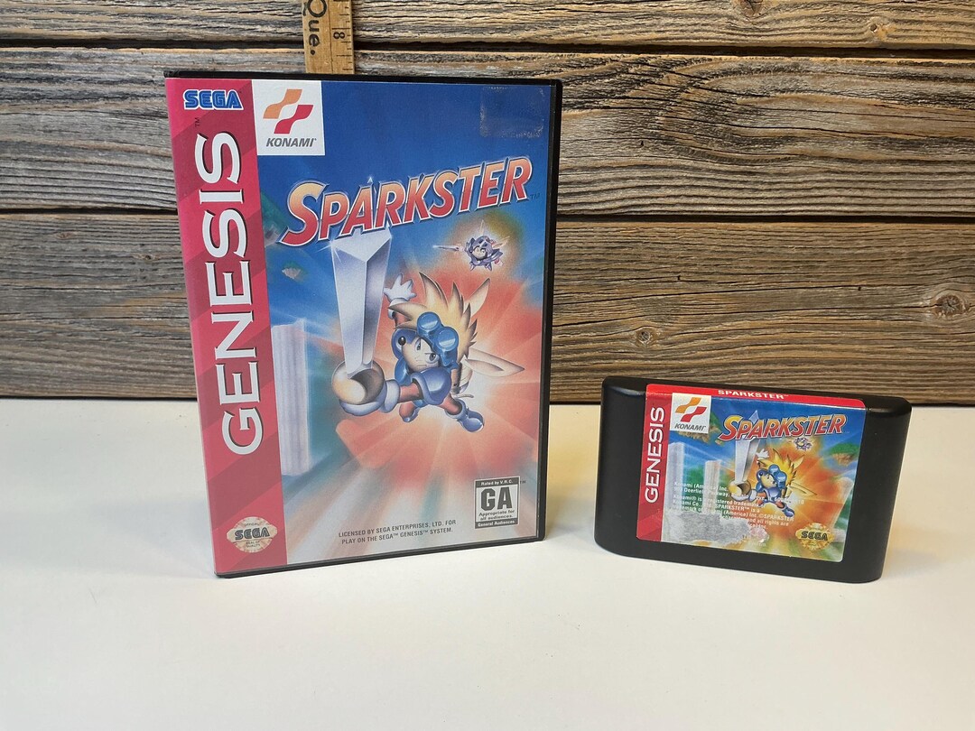 Vintage Sega Genesis Sparkster Game 1994 - Etsy