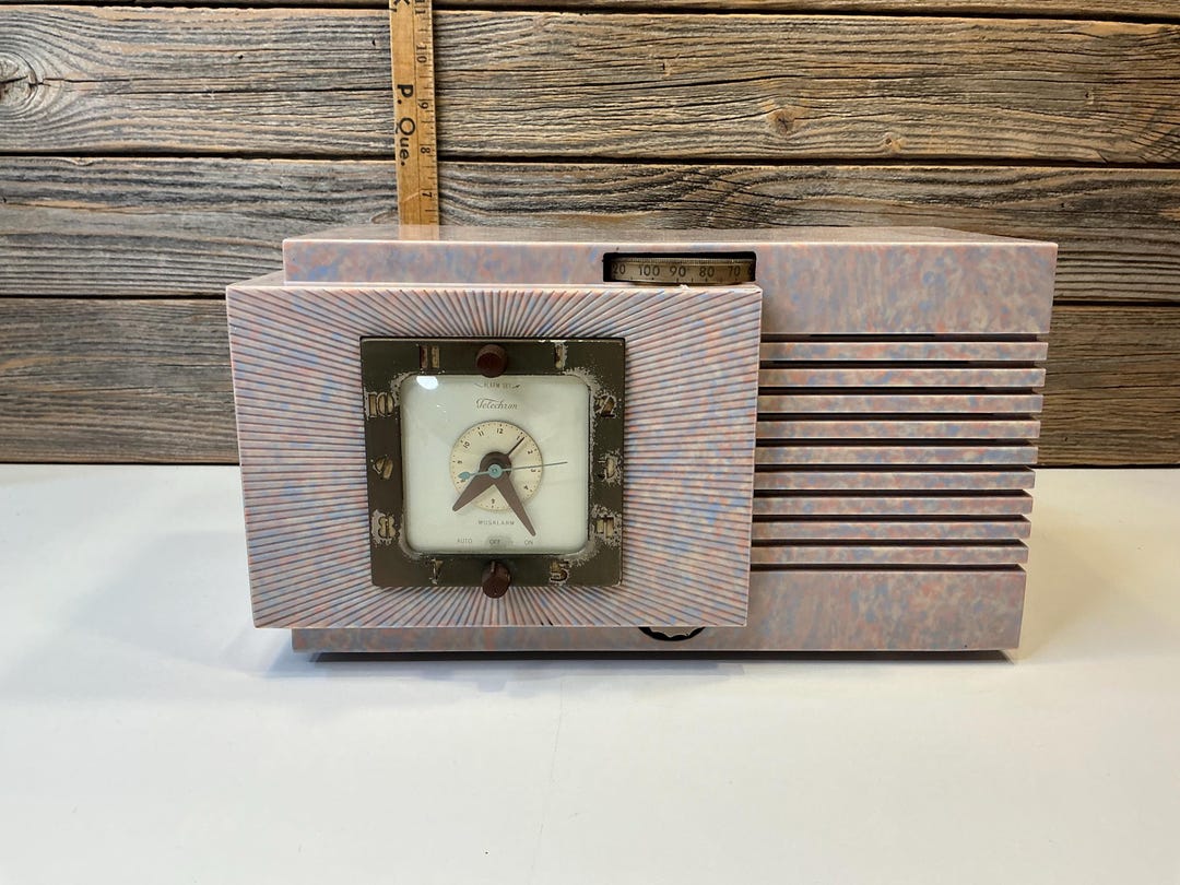 Vintage Telechron AM Radio With Clock 1948 - Etsy Australia