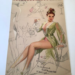 Vintage Munson Artist's Sketch Pad Pin-up Illustrated Calender 1947 - Etsy