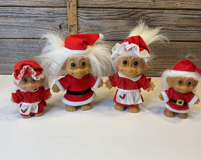 Vintage Russ 4 Trolls Christmas 90’ - Etsy
