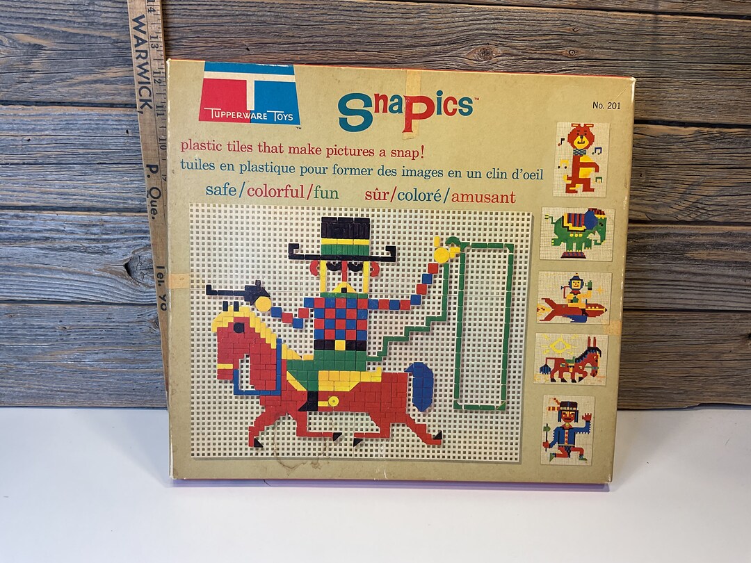 Vintage Tupperware Toys Snapics 60’ - Etsy