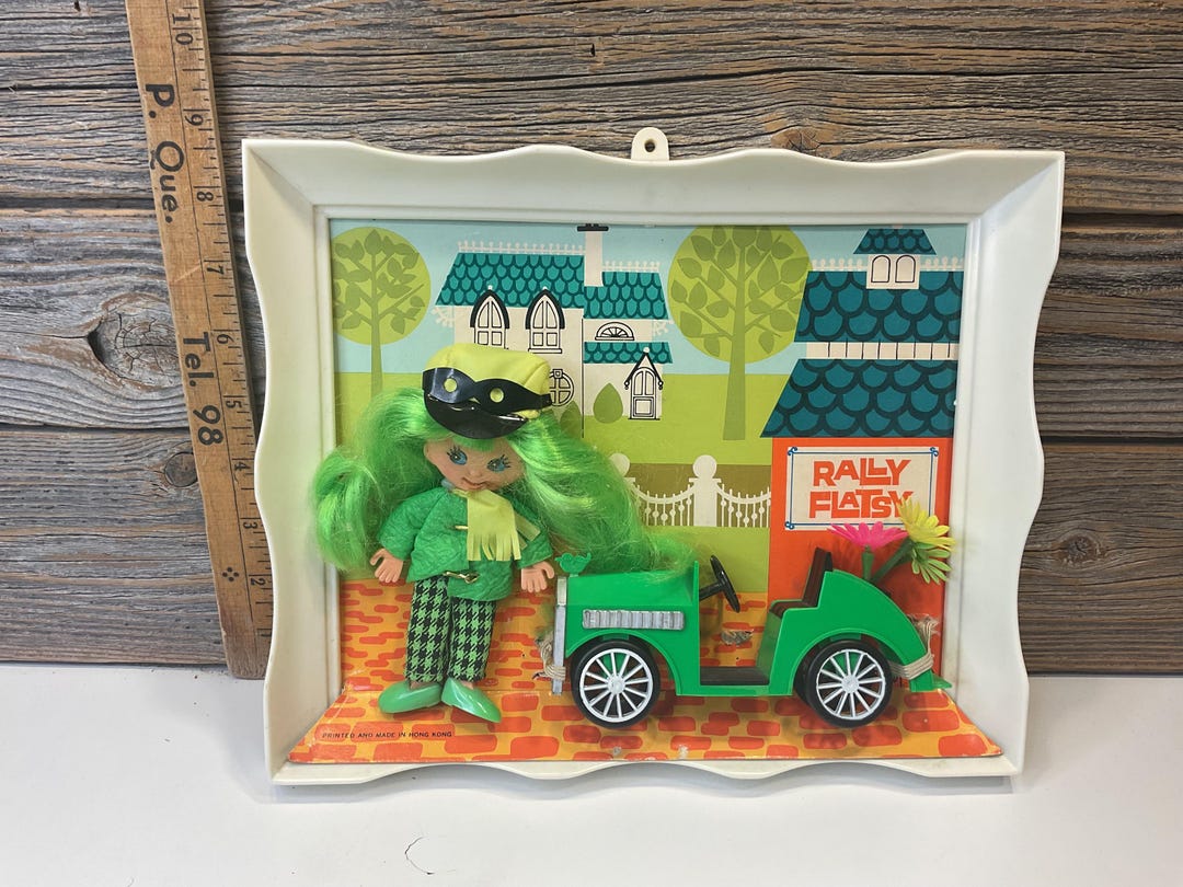 Vintage Ideal Raily Flatsy Doll in Frame 1969 - Etsy