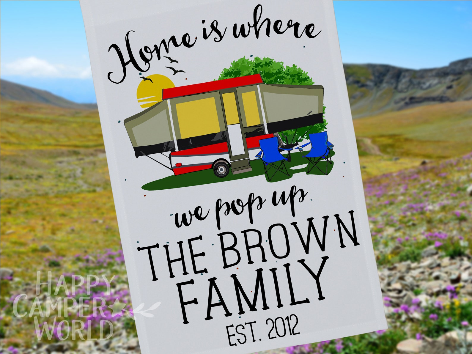 Home is Where We Pop Up A-frame Pop-up Camper RV Decor | Etsy