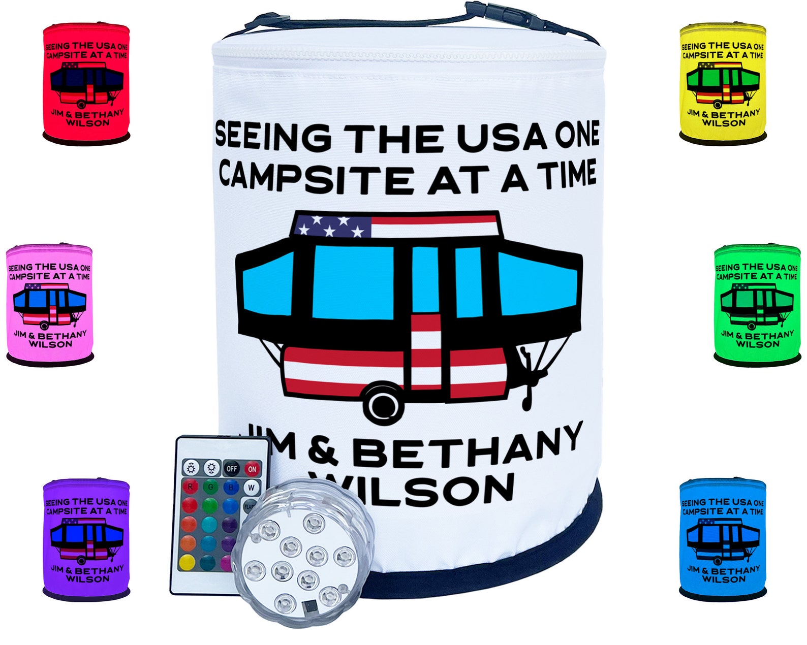 Personalized Color Changing Lantern Seeing the USA One - Etsy