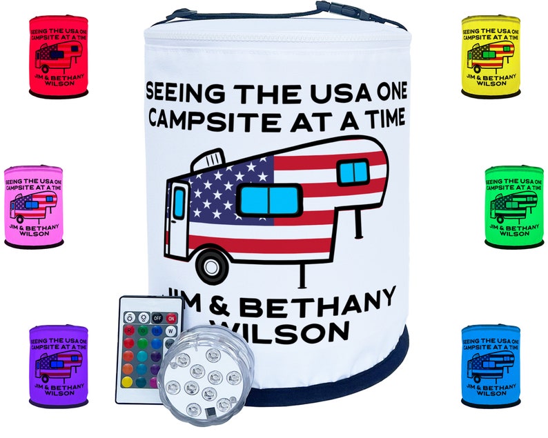 Personalized Color Changing Lantern Seeing the USA One - Etsy