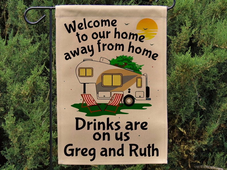 Personalized 5th Wheel Camper Flag Fifth Wheel Sign RV | Etsy