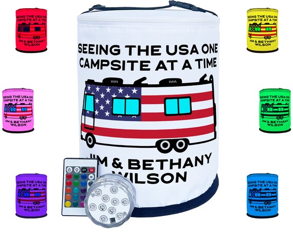 Personalized Color Changing Lantern Seeing the USA One - Etsy