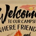Personalized Campsite Flag , Welcome to Our Campsite Where Friends and ...