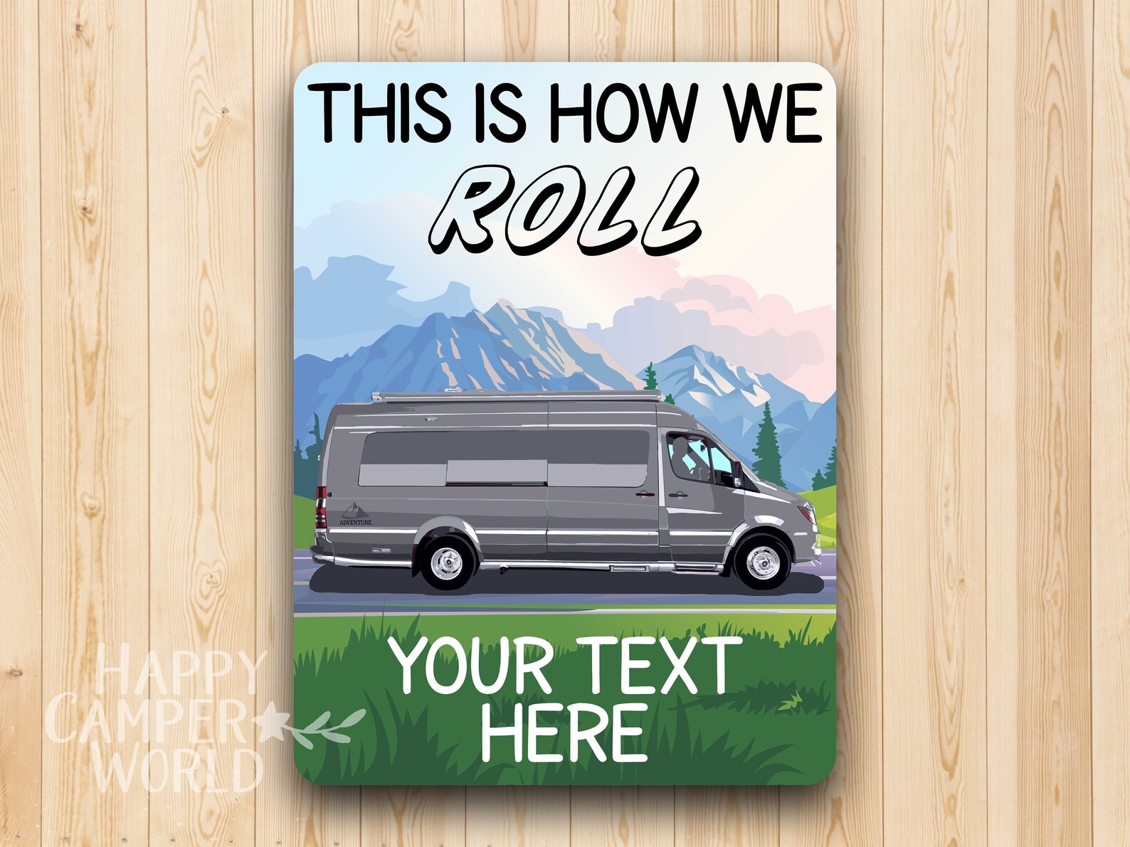 Personalized Aluminum Wall Sign This is How We Roll Class B - Etsy