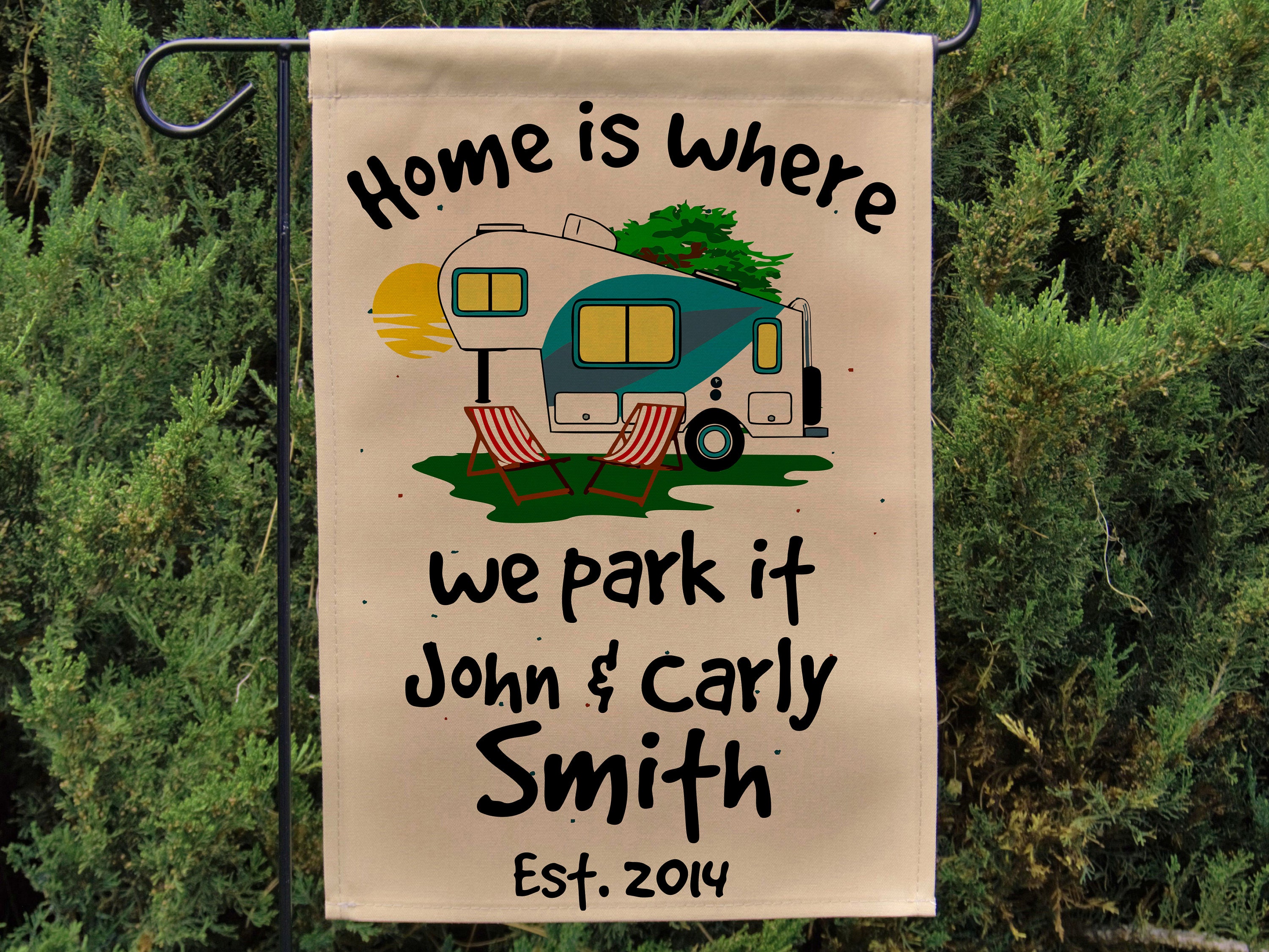 Home is Where We Park It, 5th Wheel Camping Sign , RV Decor ...