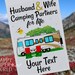 Personalized Class A Motorhome Camping Sign, Husband and Wife Camping ...