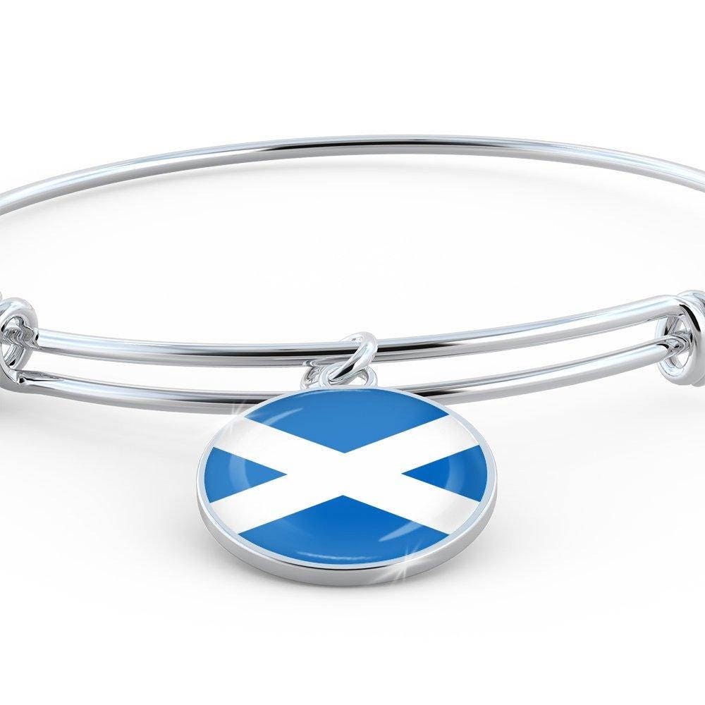 Scottish Flag Bangle Bracelet Banner O Scotland, the Flag of Scotland ...