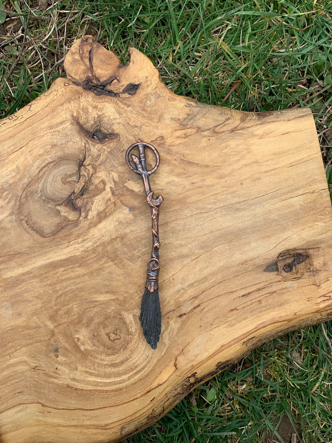 Witches Broom, Broom Decor , Wand for Your Alter, Kyanite Broom, Witchy ...