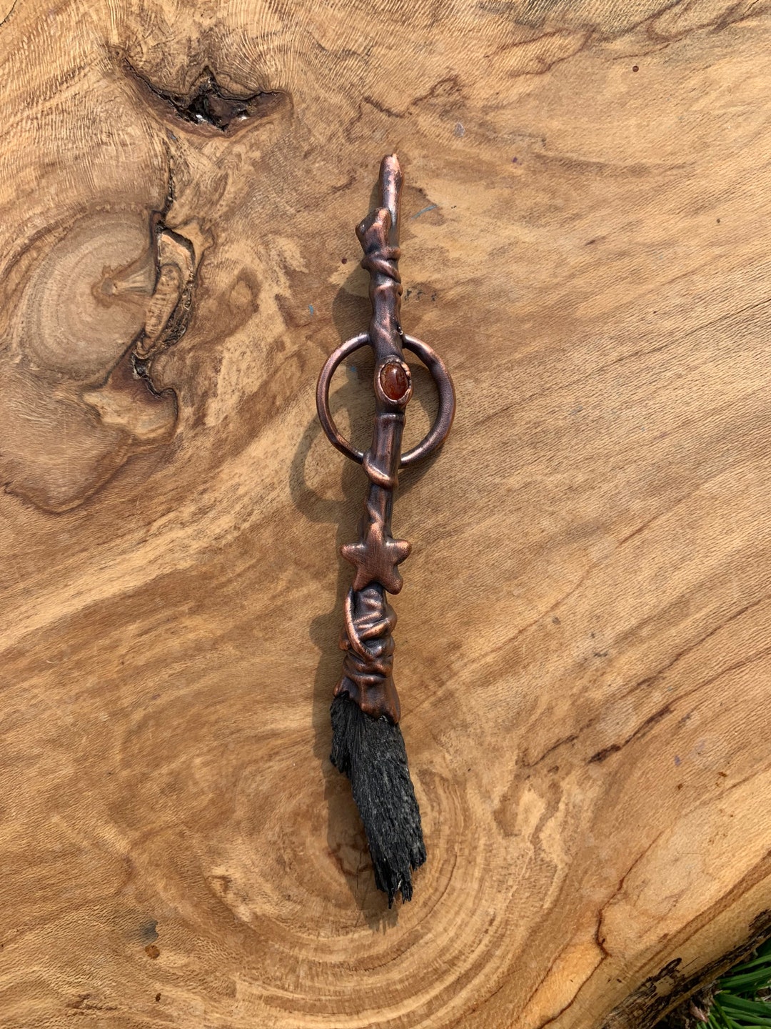Witches Broom, Broom Decor , Wand for Your Alter, Kyanite Broom, Witchy ...