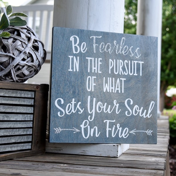 Fearless Wood Signs - Etsy