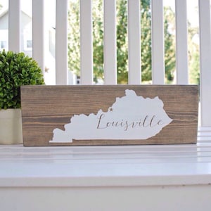 Kentucky Wood Sign I Kentucky Decor I Kentucky Sign I Louisville I ...