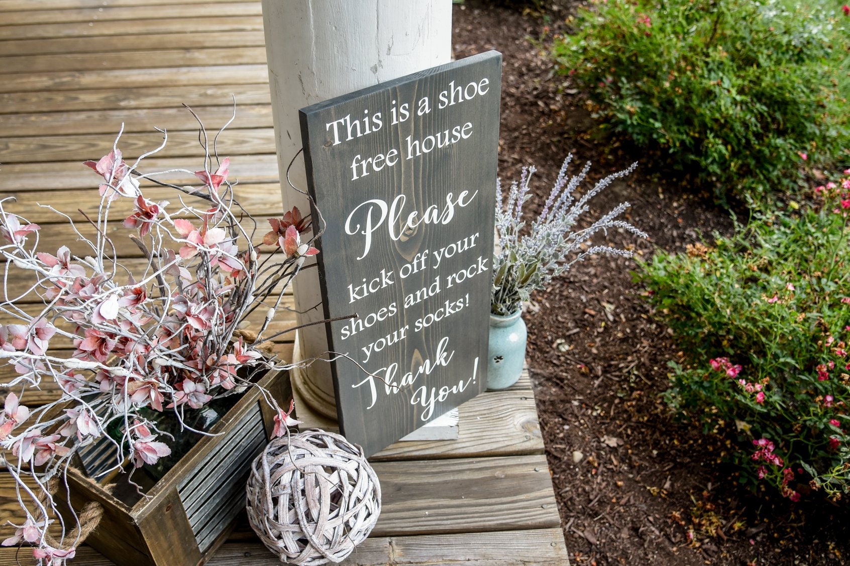 Rock Your Socks Wood Sign I No Shoes Sign I No Shoes I Porch - Etsy