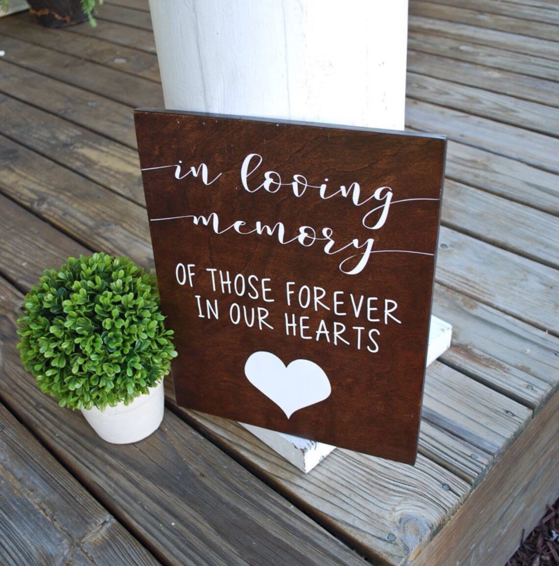 In loving memory wood sign I Wedding sign I weddings I | Etsy