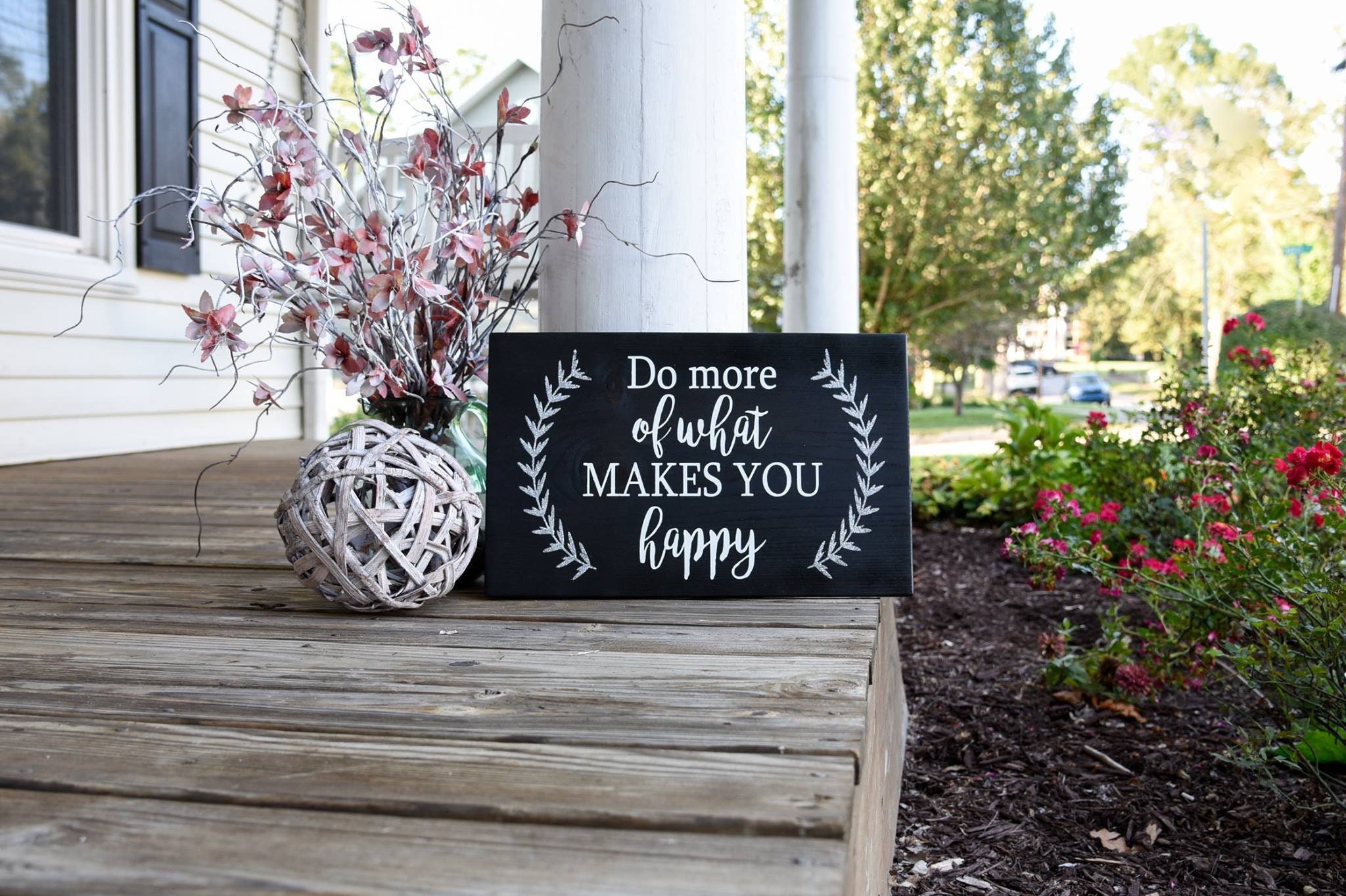 Do More of What Makes You Happy I Wood Sign I Home Decor I | Etsy