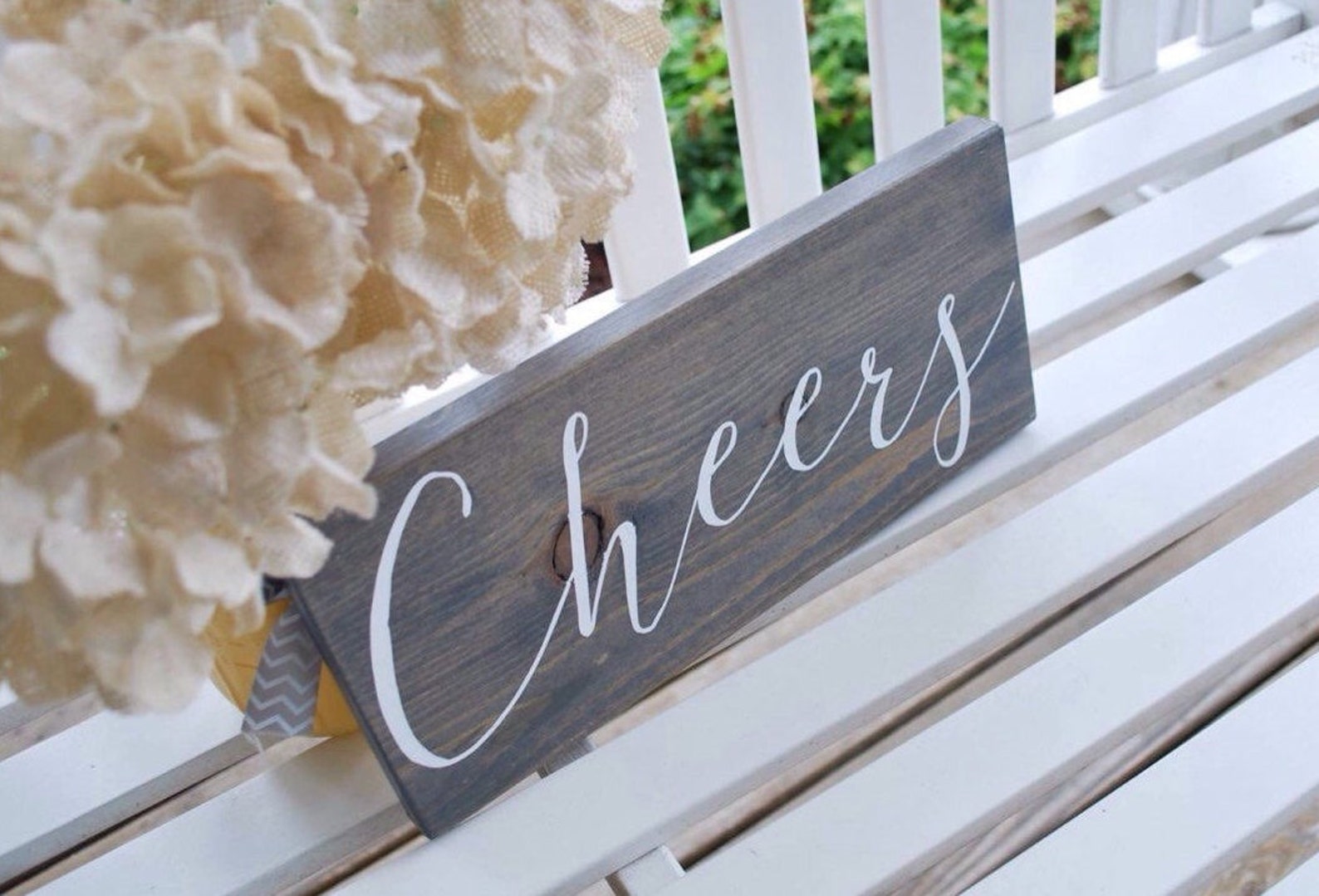 Cheers Wood Sign I Kitchen Sign I Cheers I Weddings I Wood - Etsy