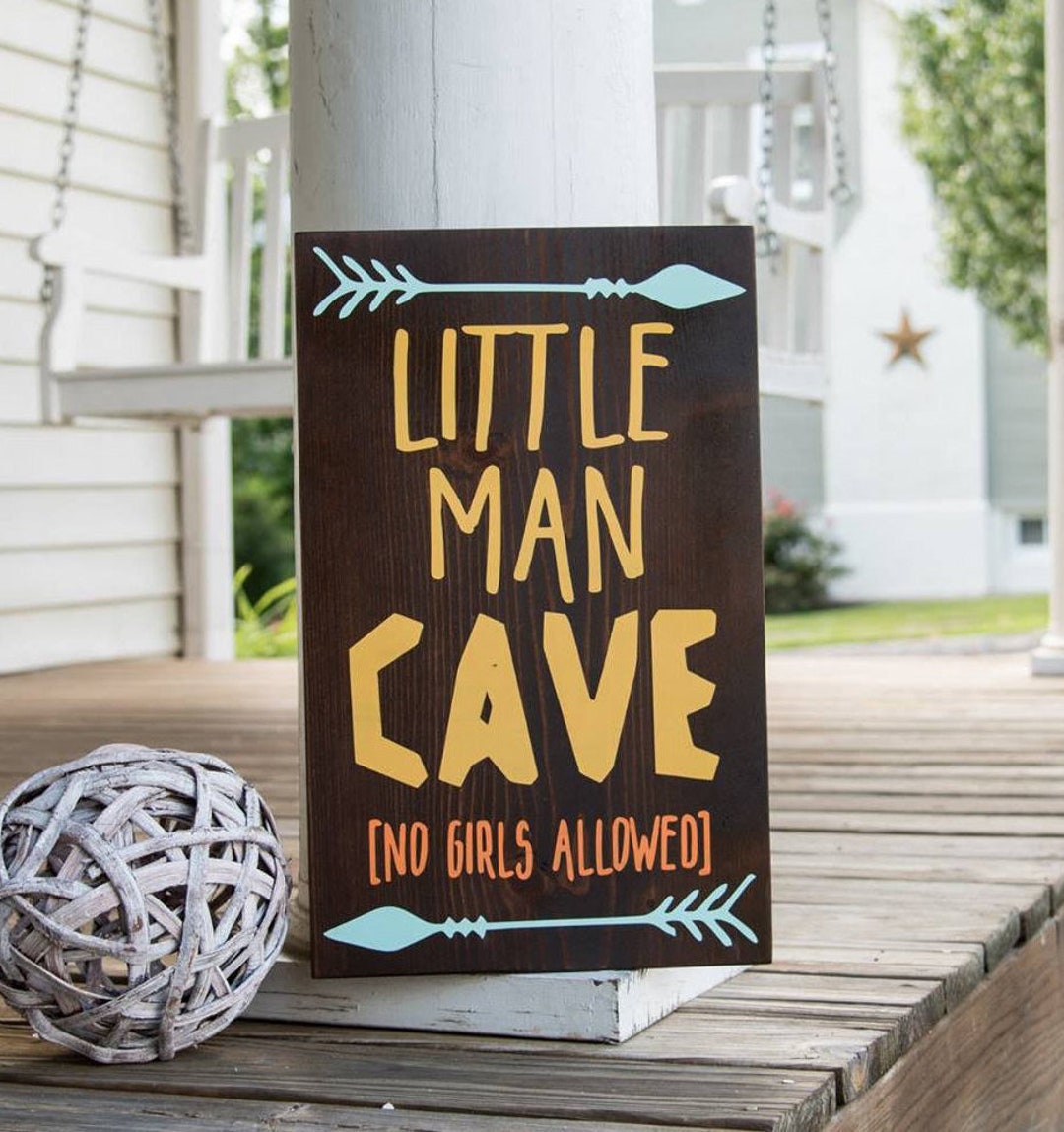 Little Man Cave Wood Sign I Boys Room Sign I Boys Room Decor I Little ...