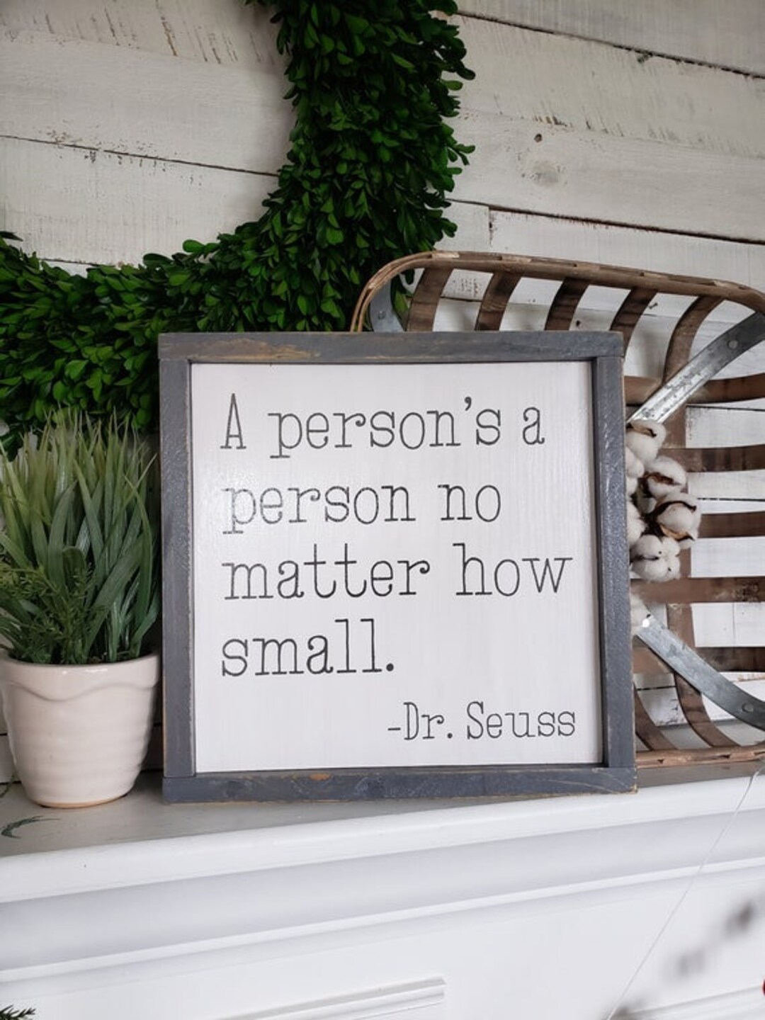 A Person's a Person No Matter How Small Wood Sign I Dr. Seuss Sign I Dr ...