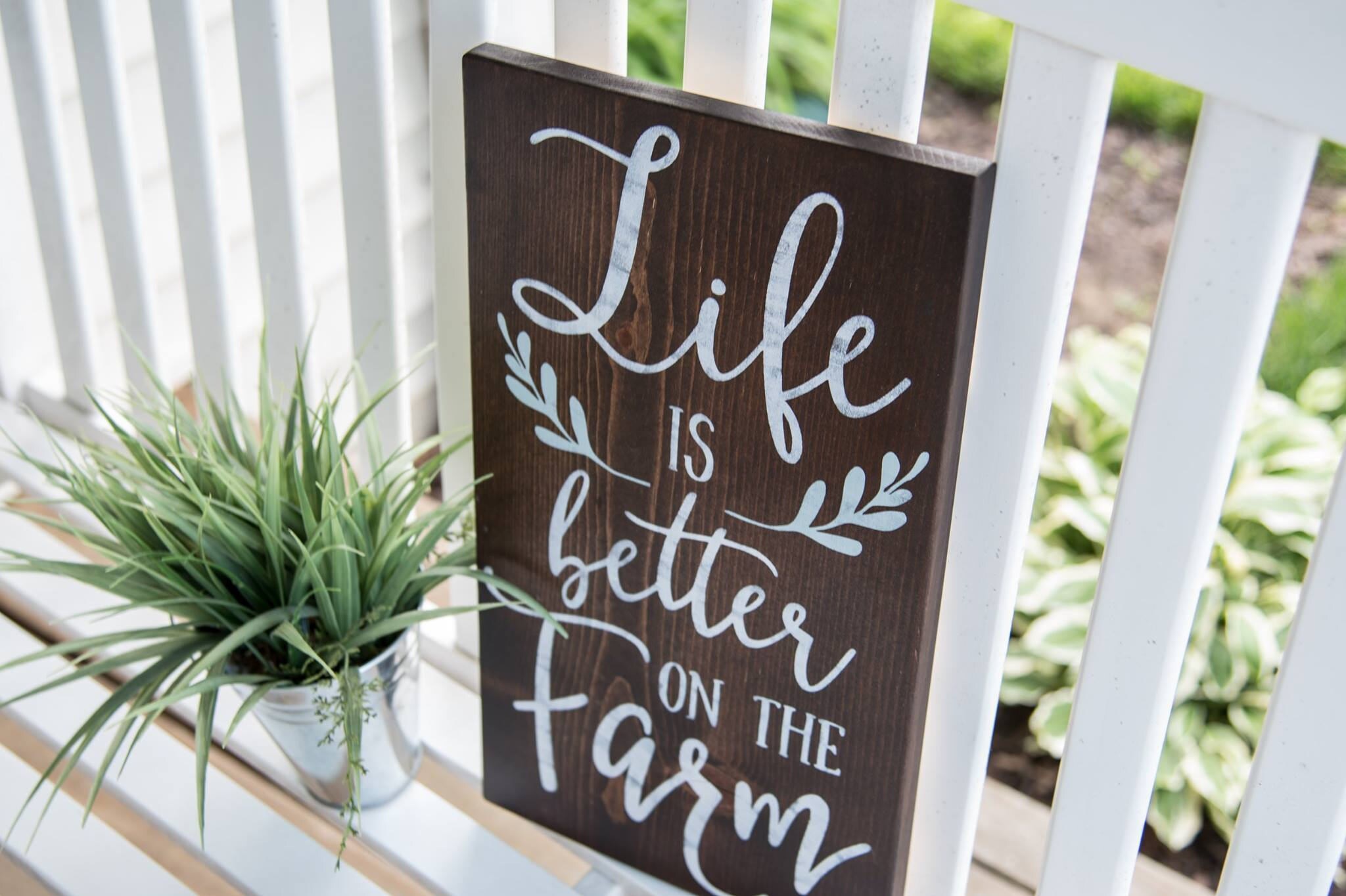 Life is better on the farm wood sign I Farm sign I Farm life | Etsy