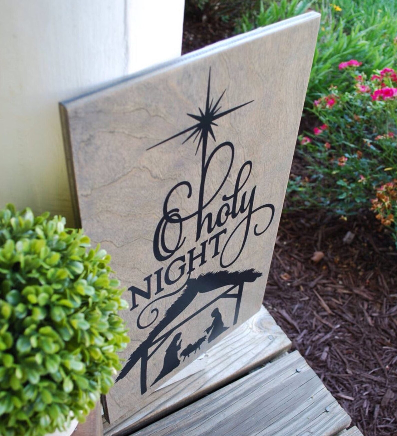 Oh Holy Night Wood Sign I Christmas Decor I Christmas Wood - Etsy