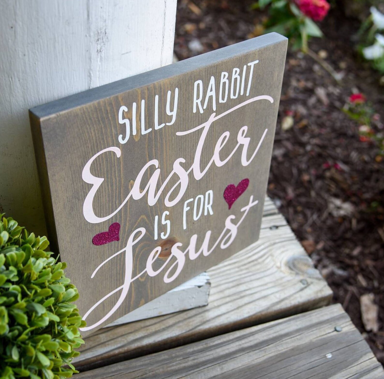 Silly Rabbit Easter is for Jesus Wood Sign I Easter Sign I - Etsy