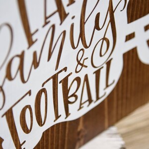 Faith Family Football Wood Sign I Football I Football Sign I Football ...