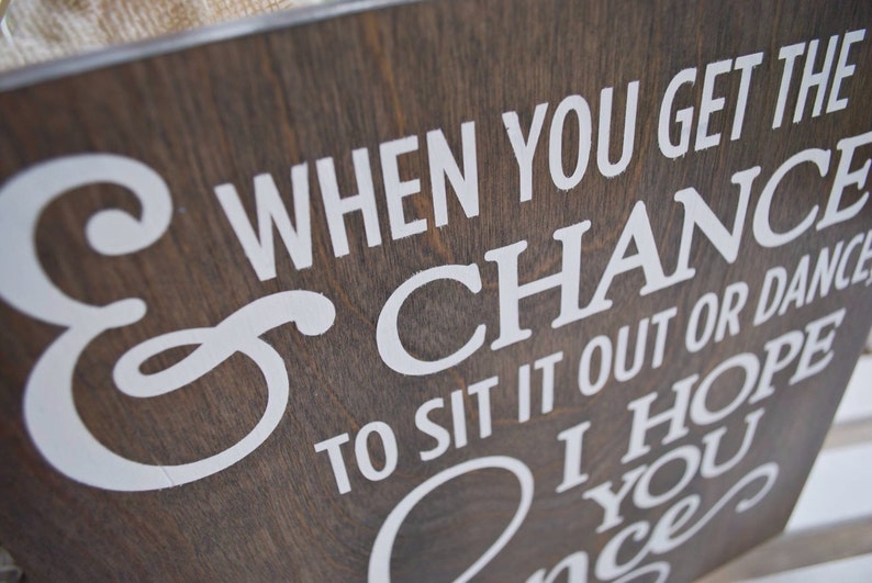 Dance Wood Sign I Wedding Signs I Dance I Dance Teacher Gift I - Etsy