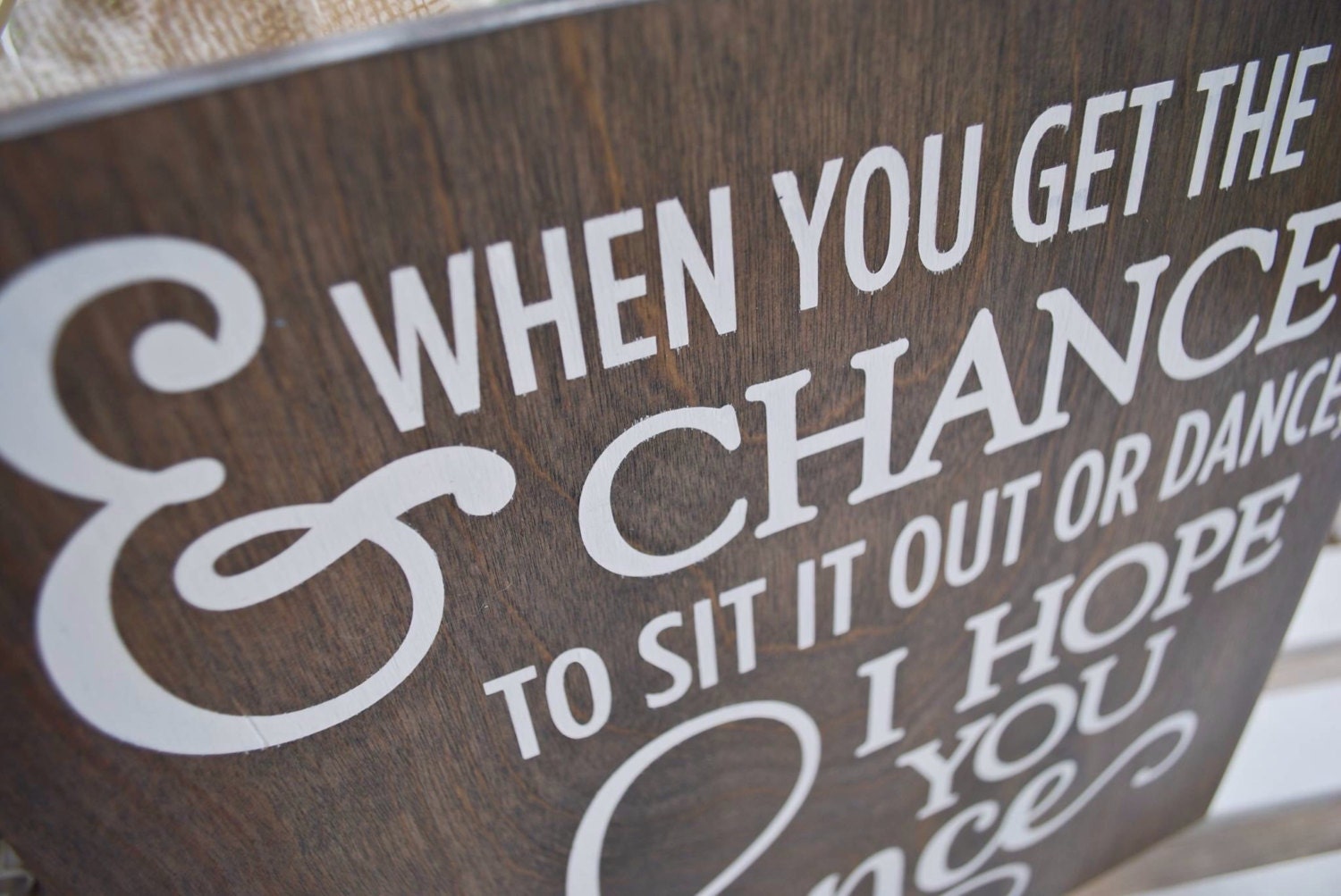 Dance wood sign I Wedding signs I dance I dance teacher | Etsy