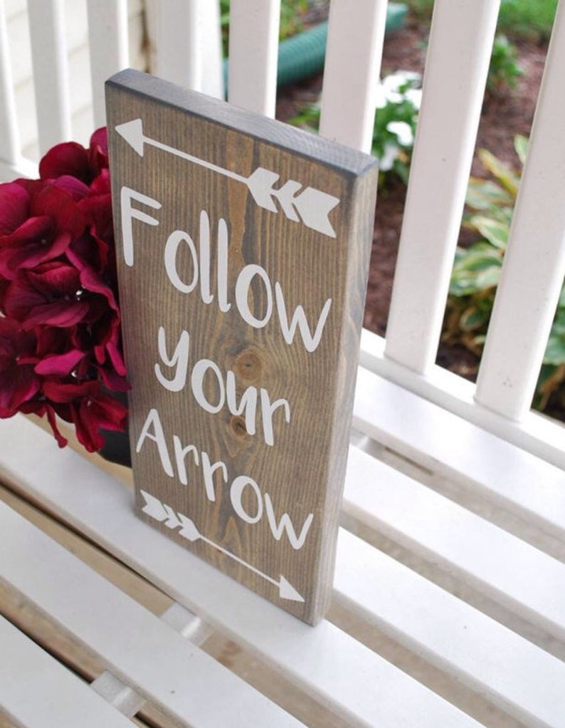 Follow Your Arrow Wood Sign I Arrow Sign I Arrows I Arrow | Etsy