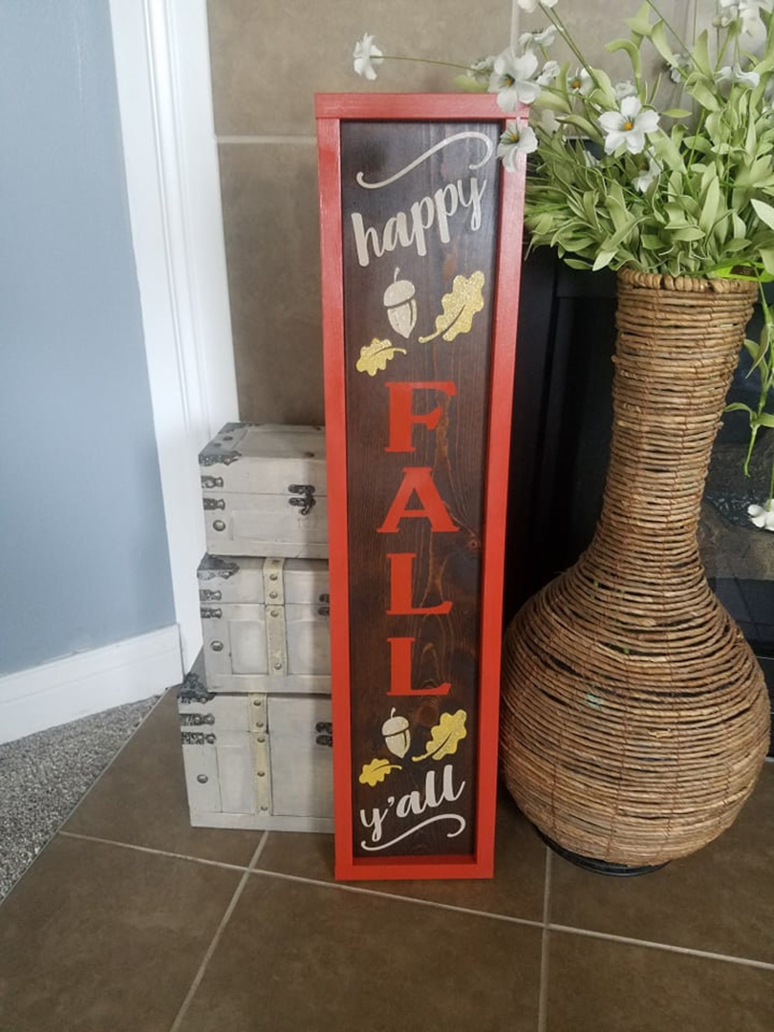 Happy Fall Y'all Porch Sign I Happy Fall Sign I Fall Sign I Fall I Fall ...