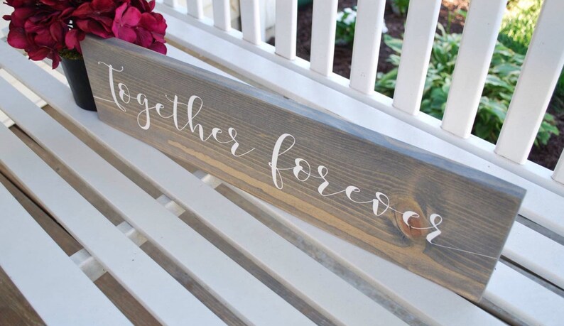 Together forever wood sign I Wedding I wedding sign I | Etsy